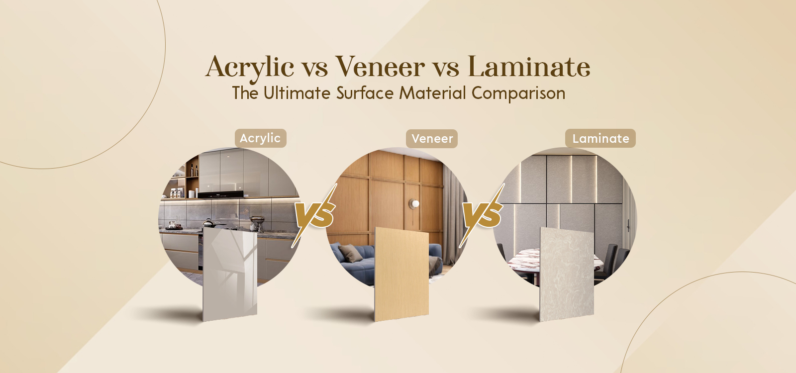 Acrylic vs Veneer vs Laminate: Surface Material Comparison Guide ...